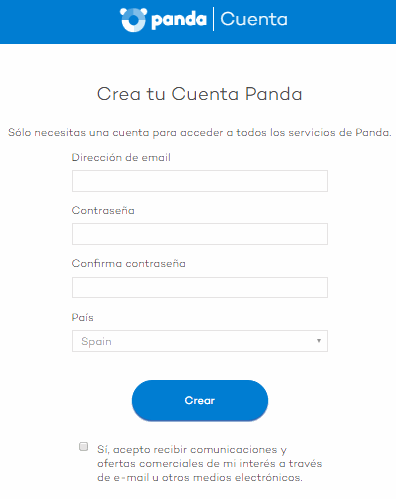 ¿Cómo puede crear su Cuenta Panda